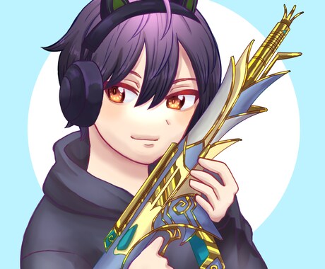 銃OK★表情差分小物OK★SNSアイコン描きます 配信、実況、Twitter、YouTube、Twitch向け | アイコン作成 | ココナラ