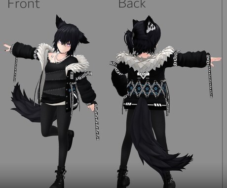 イラストから3Dモデルを作成します vrchat・cluster・vtuberでご利用できます！ | キャラクターモデリング | ココナラ