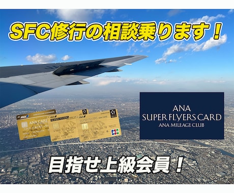 ANA・SFC修行の相談に乗ります SFCを獲得してANA上級会員に！