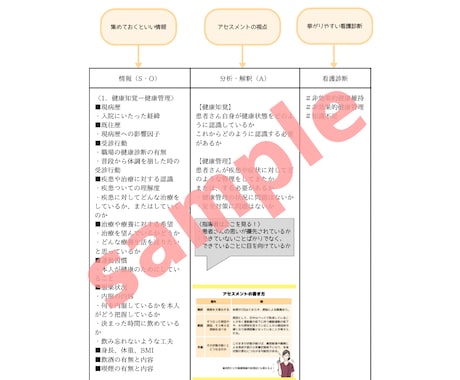 ゴードンのアセスメントの書き方見本を販売します ゴードンの機能的健康管理パターンがスラスラ書ける
