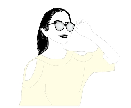 シンプルでおしゃれなアイコンイラストを制作します SNSのアイコンをオシャレにしよう