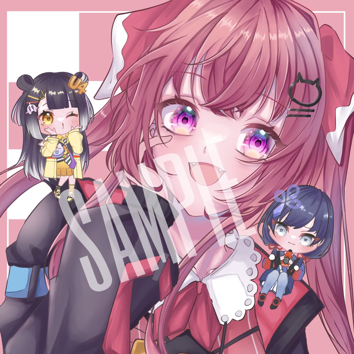 商用利用込 イラスト制作します アイコン･サムネ･歌みたなんでも ポップでかわいく！ | イラスト作成 | ココナラ