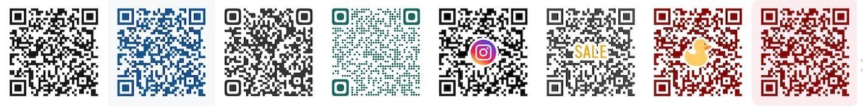 ロゴや画像入りQRコード作成します カラー指定や文字入れも可能です。