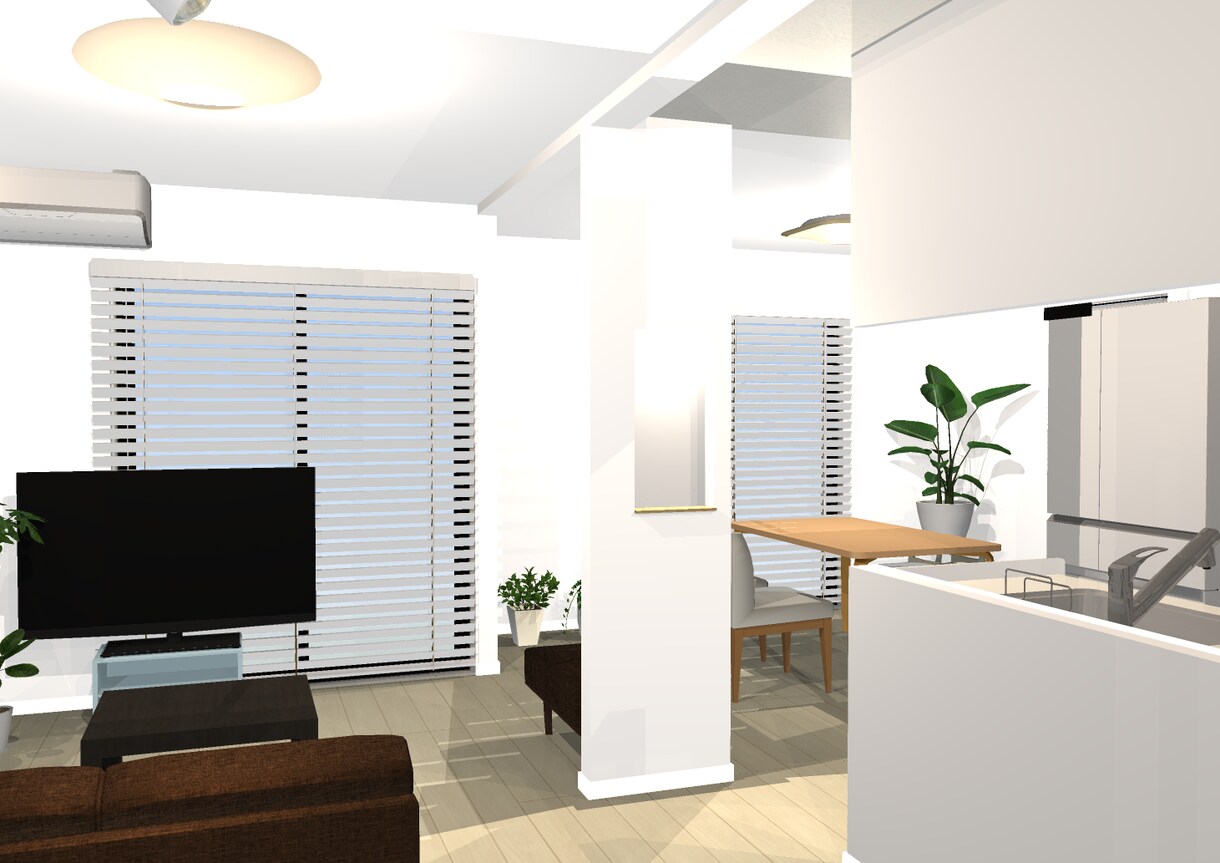 お住まいの内装 外装の3Dイメージ画像お作りします 住まいのインテリア、リフォーム案など、ご協力いたします！