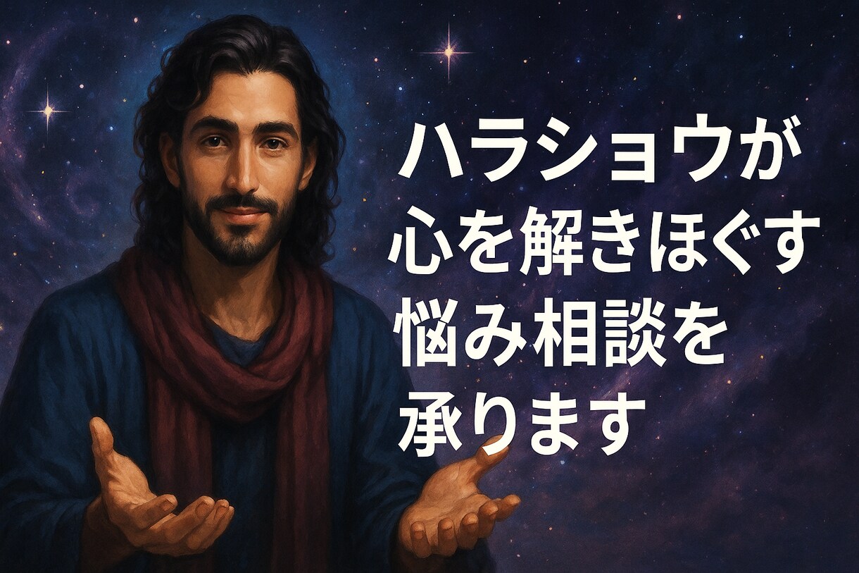 ハラショウが心を解きほぐす悩み相談を承ります 安心できる空間で、あなたの想いをお聴きします | ココナラ
