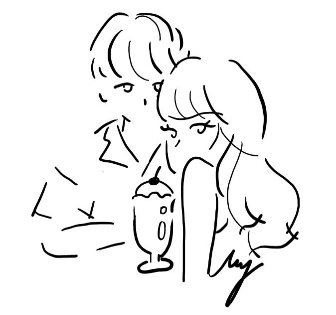 今時なシンプルでおしゃれなイラスト描きます インスタやsnsで映えるシンプルかつアンニュイな雰囲気！ 