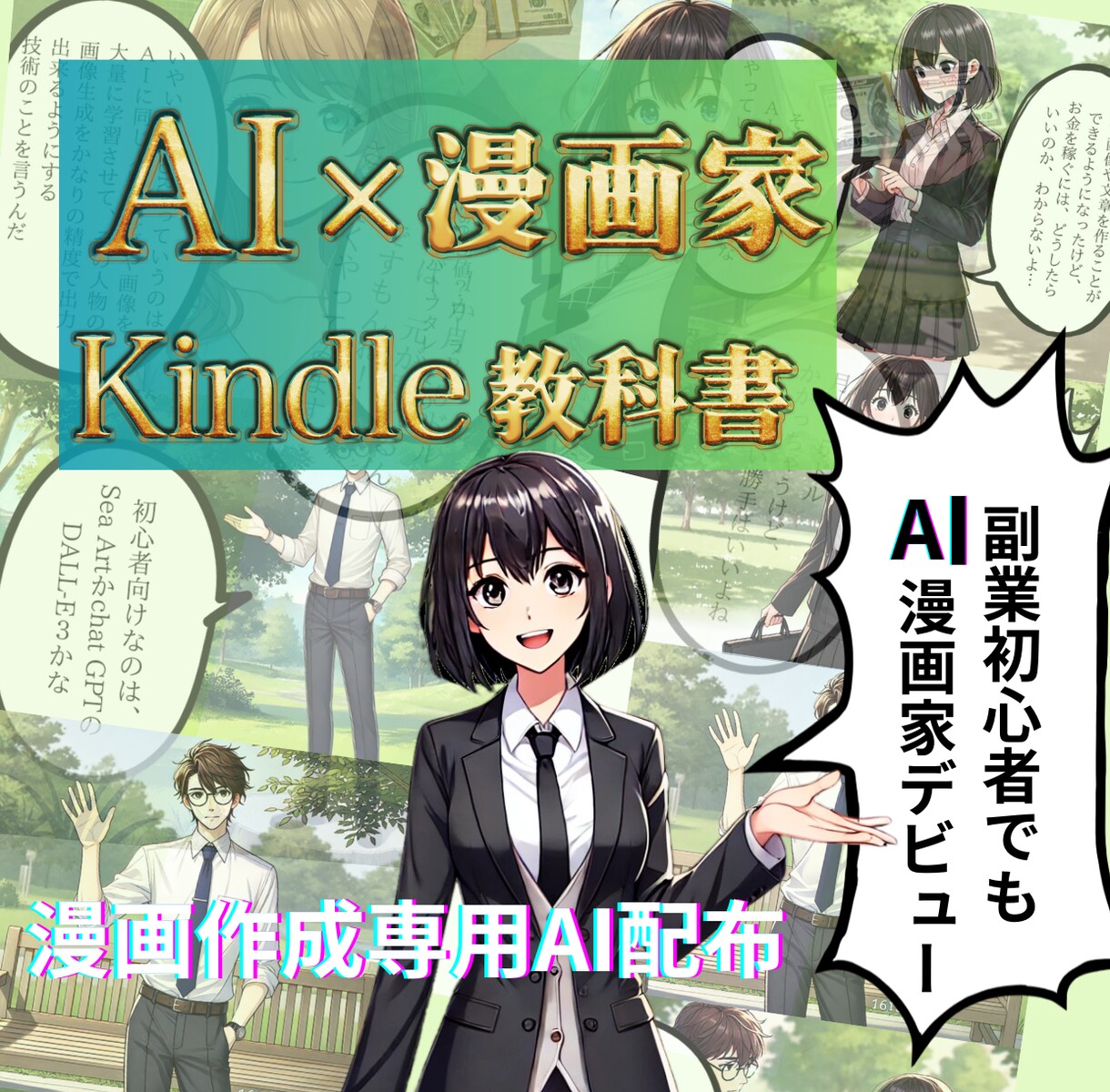 初心者でも簡単にAI漫画家になれる攻略本提供します 専用オリジナルAI＆動画教材で楽々kindle収益GET | ココナラ