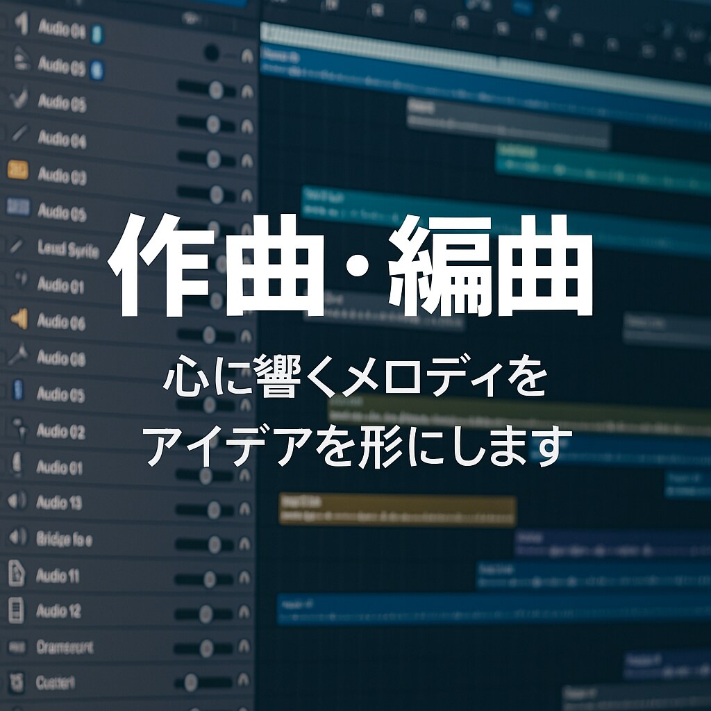 歌モノ中心の作曲・編曲します J-POP・R&Bなどお任せください！