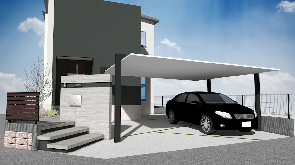 外構業者様の工事図面、イメージパースを作成致します 1級エクステリアプランナーが作成致します。 | ココナラ