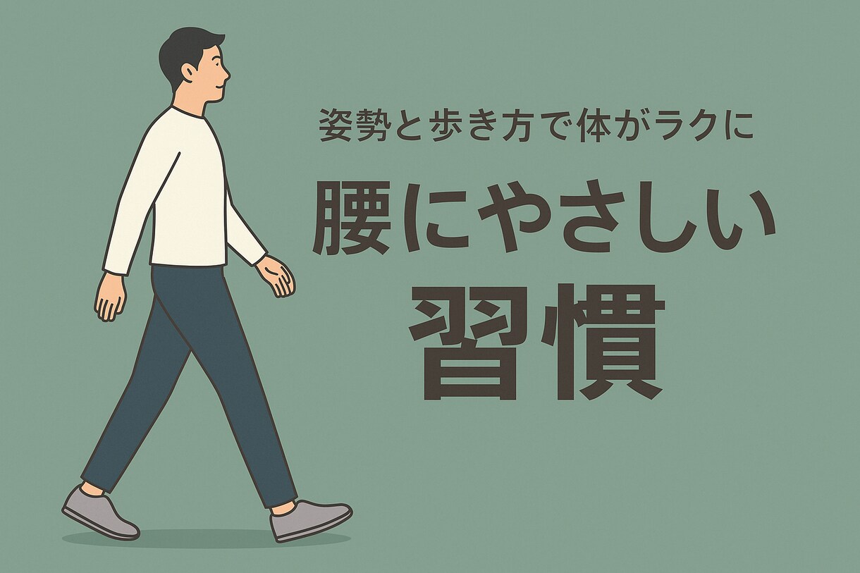 姿勢と歩き方が原因？腰周りケアの習慣をシェアします 腰への負担を減らす「体の使い方」気づきシェア