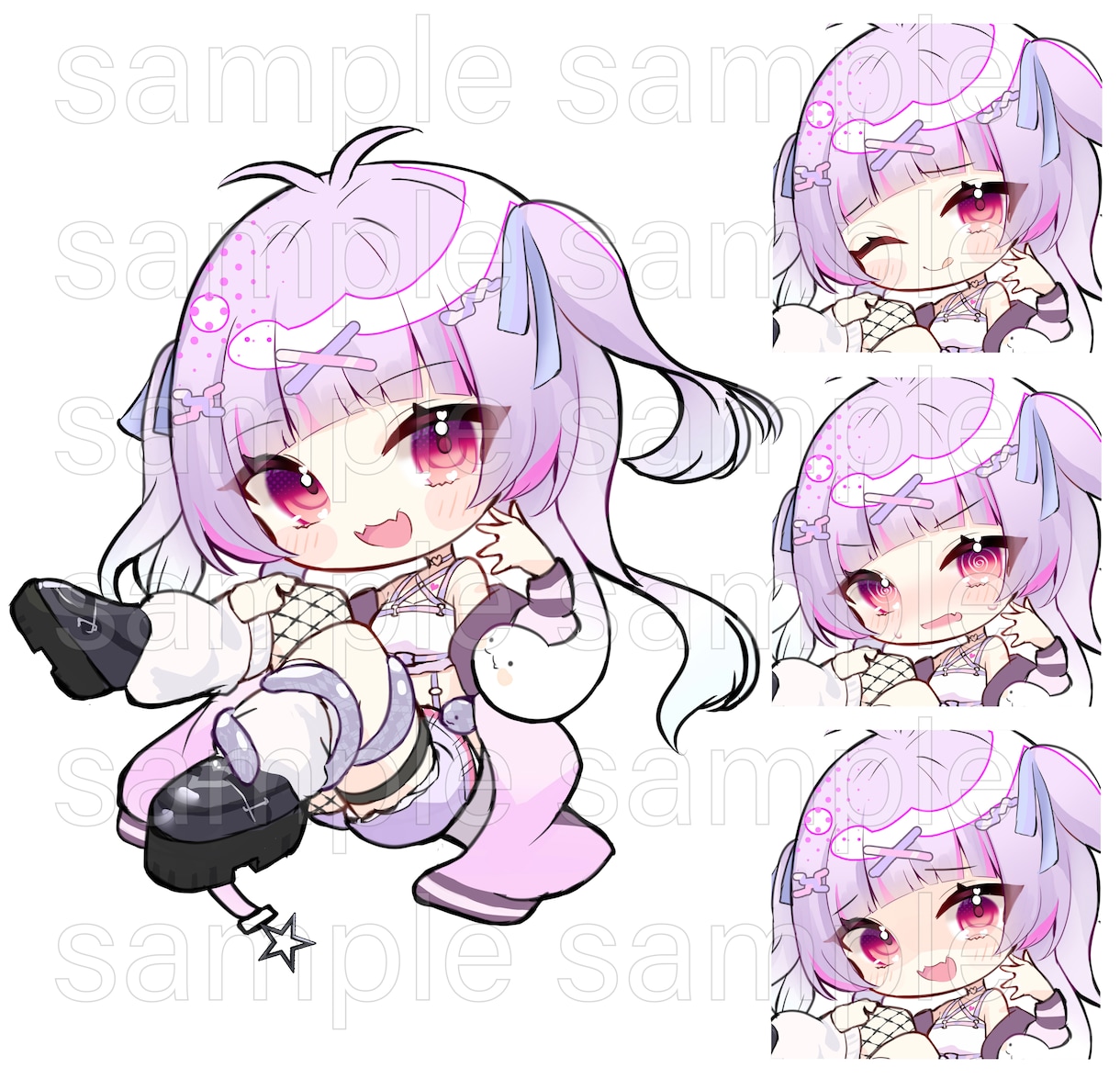 可愛いオーダーメイドイラストを提供します ゆめかわいい高品質SDイラストです