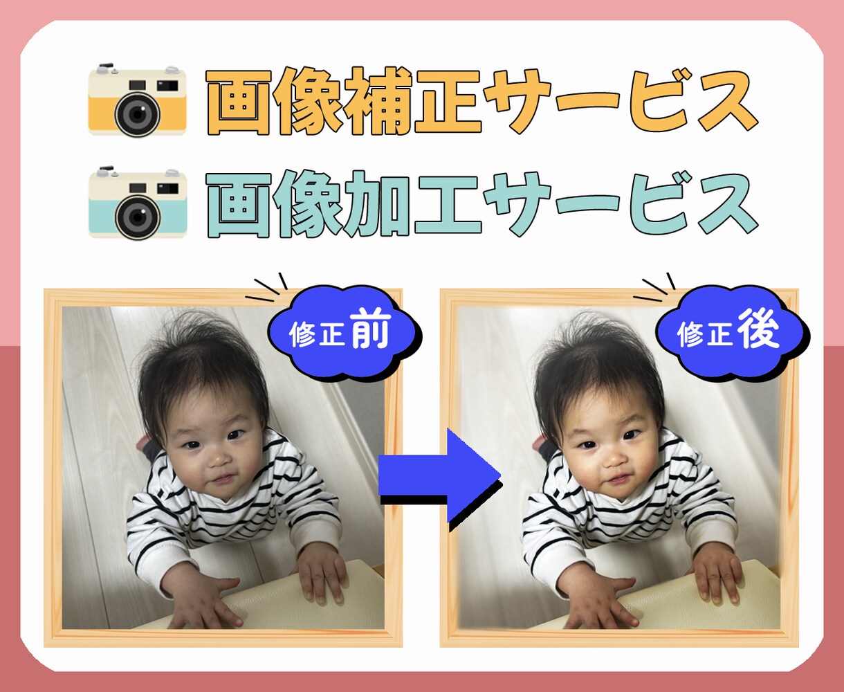 画像補正（レタッチ）・画像加工をお手伝いします トリミング、遠近・位置調整、明るさ補正、肌荒れ修正など