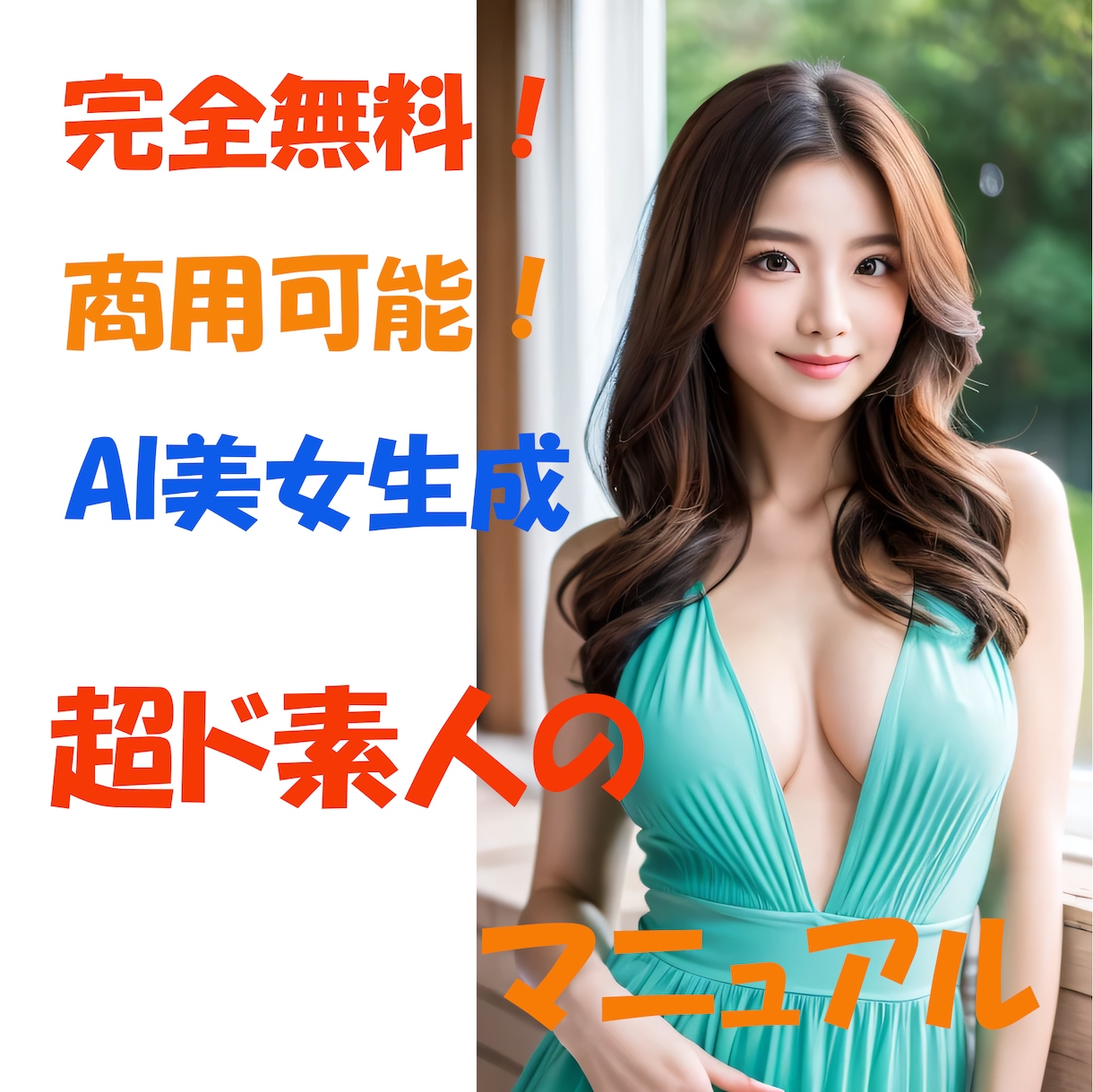 超ド素人でも5分でAI美女を生成できます プロンプトの心配は不要、完全無料で始められる！