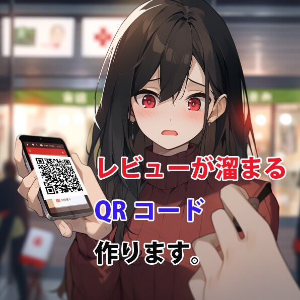 Google口コミに即飛ぶQRコード作ります ダイレクトにクチコミを促進する特殊なQRをご用意します