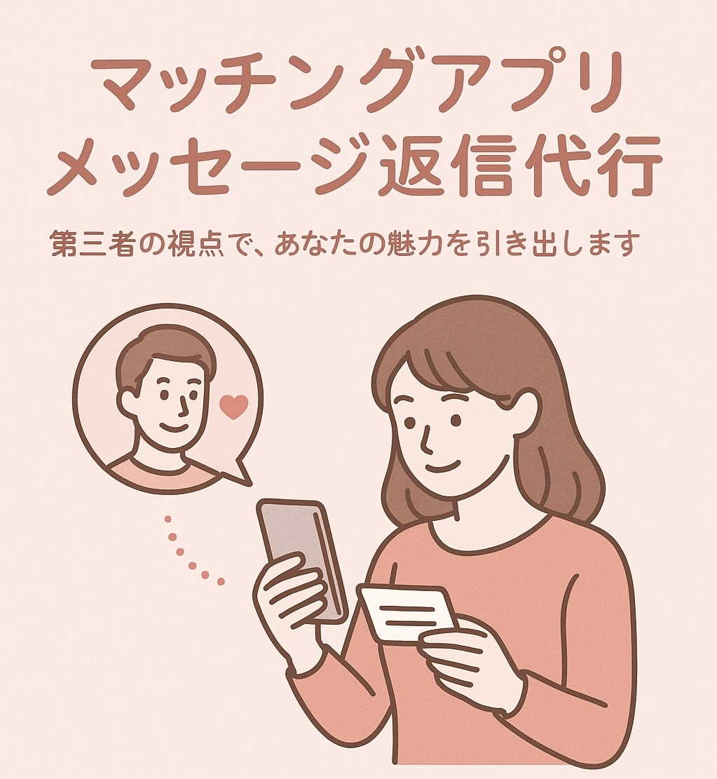 マチアプ返信代行｜第三者視点で魅力を引き出します マチアプ•LINEなどの返信代行／違和感のないメッセージ