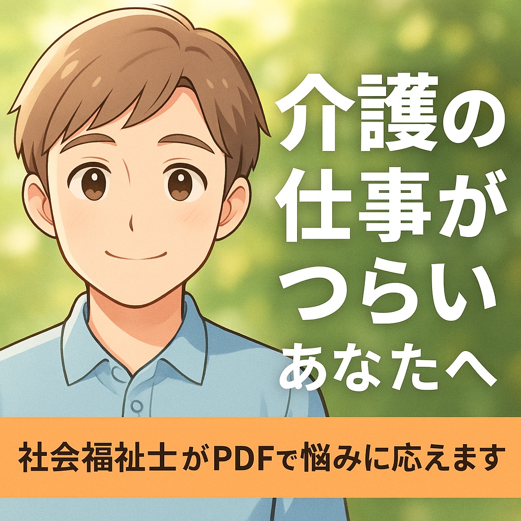 介護職のつらい気持ちを受け止めます 社会福祉士があなたの悩みにPDFで優しくお応えします