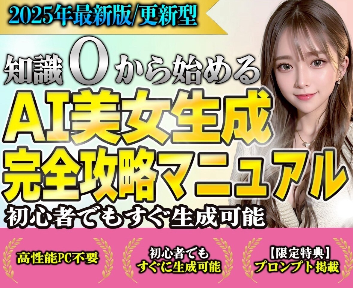 すぐ使えるAI美女生成プロンプト教えますます プロンプト作成に活用できるイロハを全て教えます | ココナラ