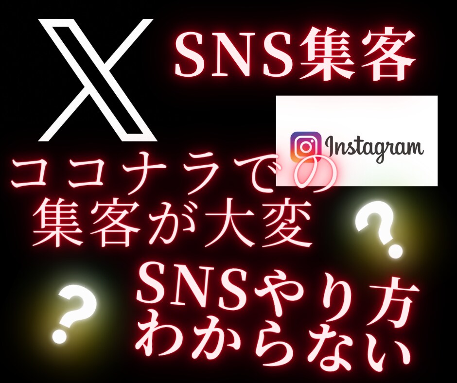 SNS始めたい、売り上げアップのお手伝いします あなたのお客様はどこにいる？SNS集客！30日間並走します
