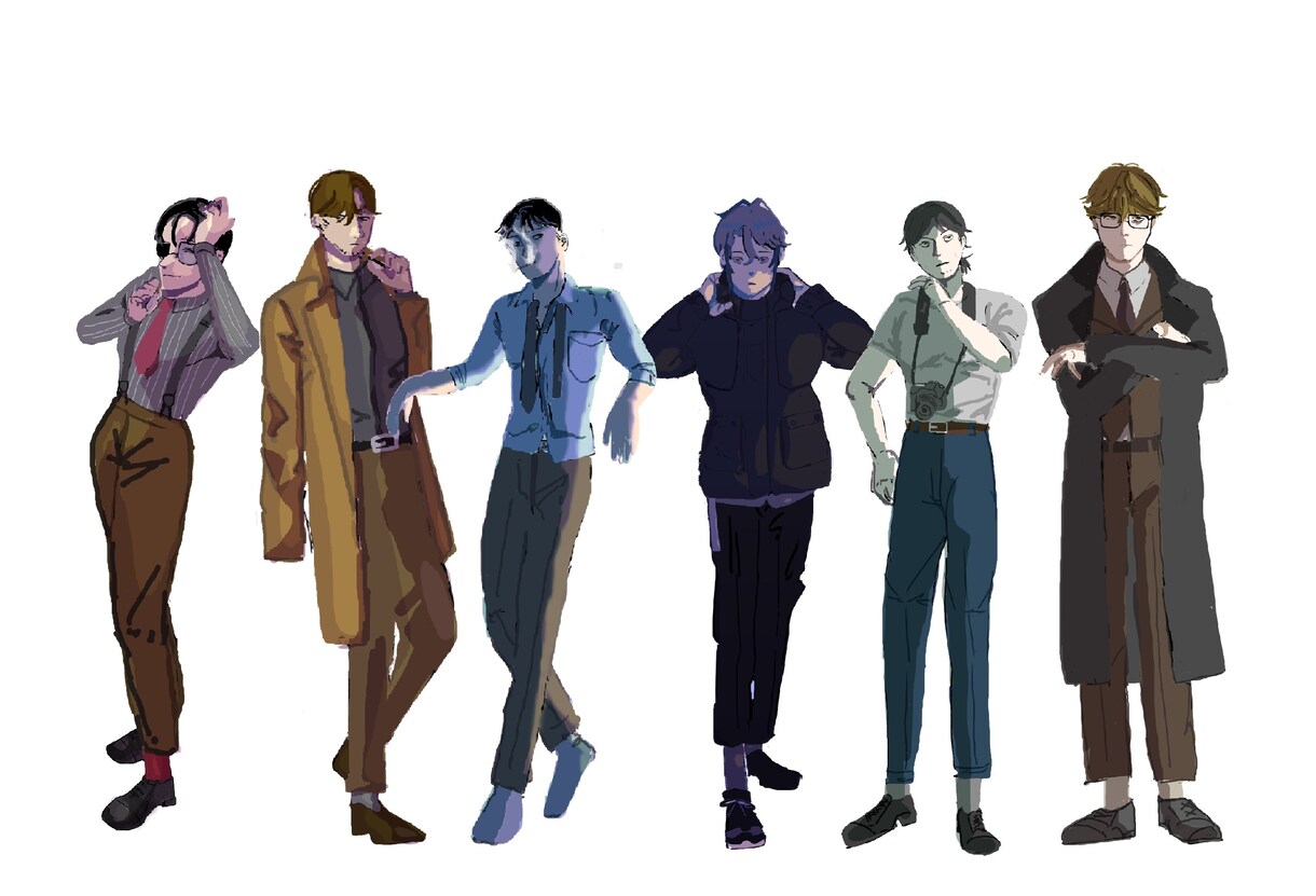 最低額500円からTRPG 立ち絵描きます かっこいい、アンニュイなタッチのキャラクター等描きます | ココナラ