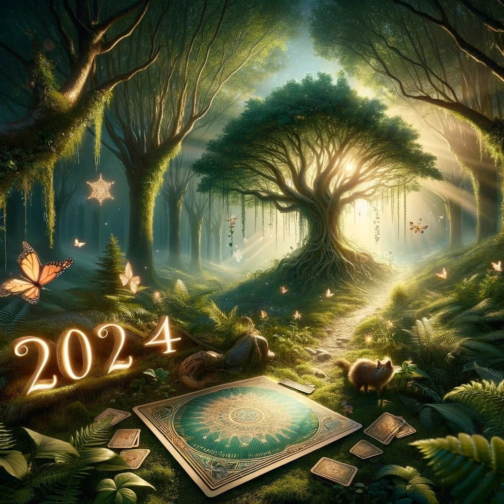 2024年の道しるべ♡1年のキーワードお届けします 2024年はどんな年？タロットで光輝く 未来のヒント♡