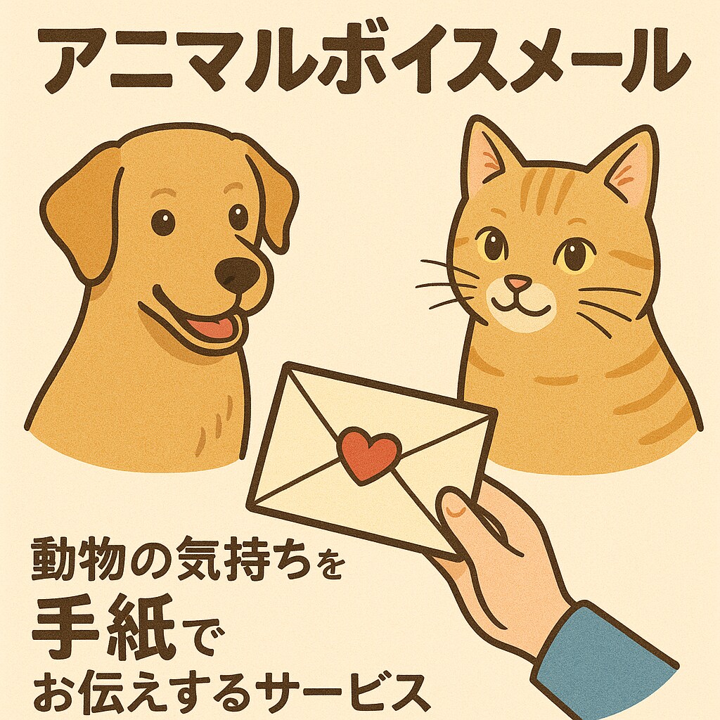 家族の犬猫ちゃんの声や気持ちを手紙でお伝えします 気持ちや想いを知ることができ、さらに愛おしくなります！