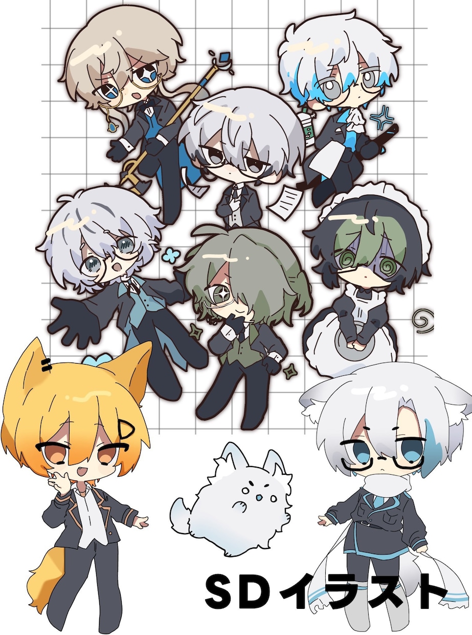 可愛いSDイラストを描きます 3等身ほどのSDイラストを制作します。