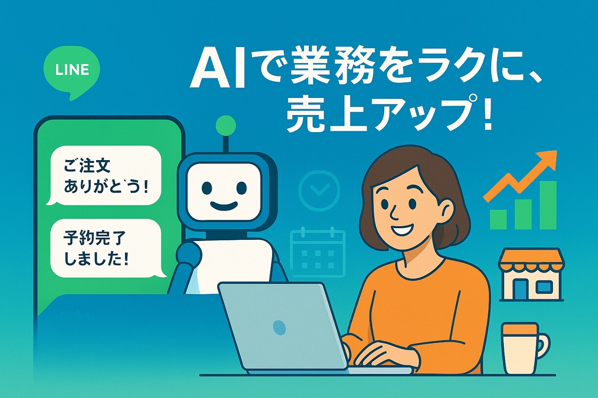 カスタムLINE x AIチャットボット開発します 顧客対応や業務をラクに！AIで売上アップ＆時間削減を実現 | ココナラ