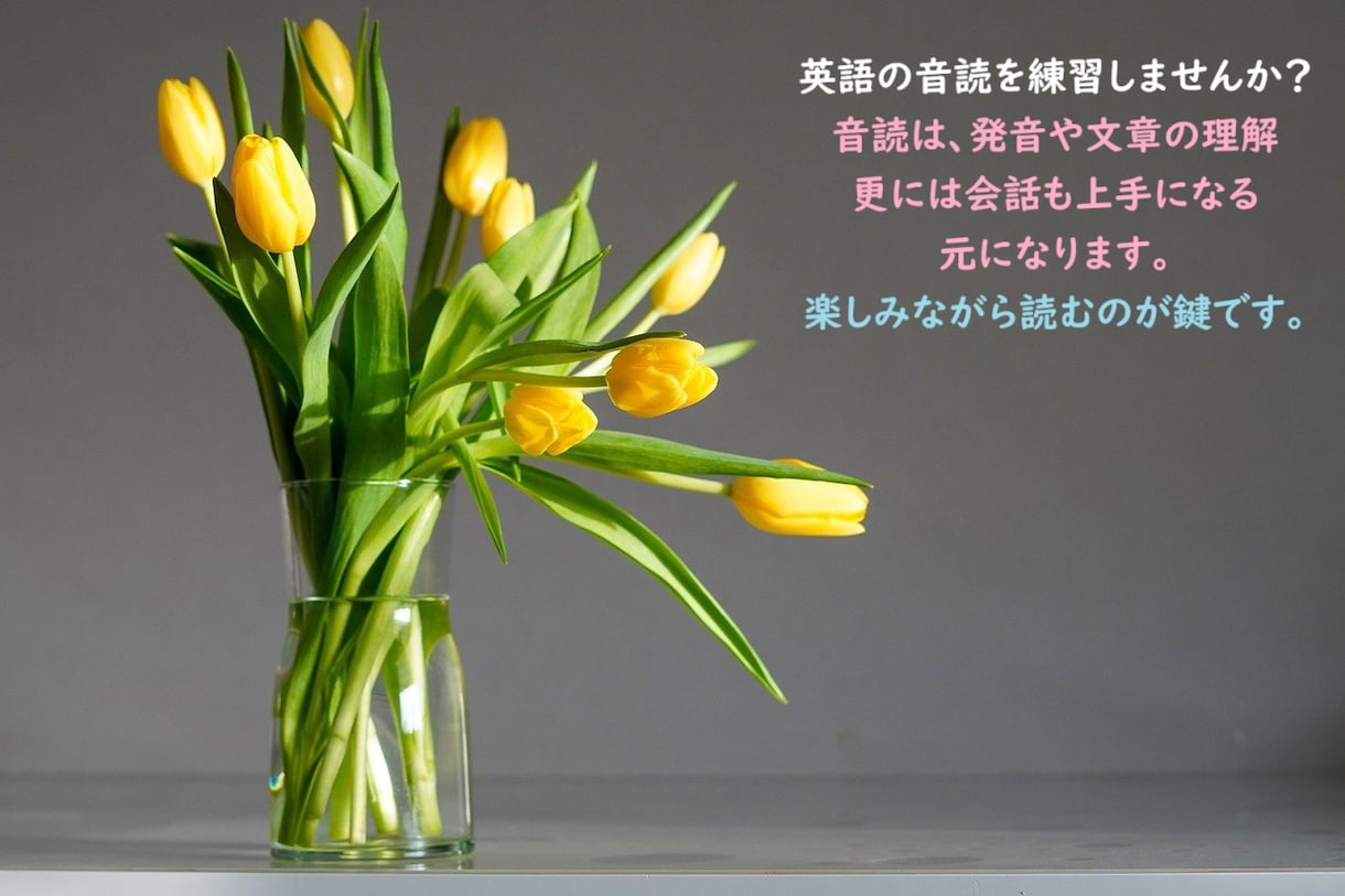 英語の音読練習にお付き合いいたします 英語の発音練習に音読は欠かせません！