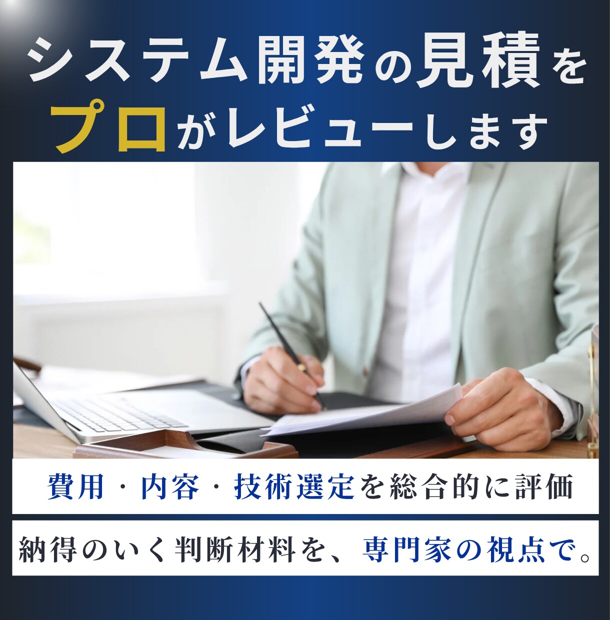 システム開発の見積をプロがレビューします 費用・内容・技術選定を総合的に評価します。 | ココナラ
