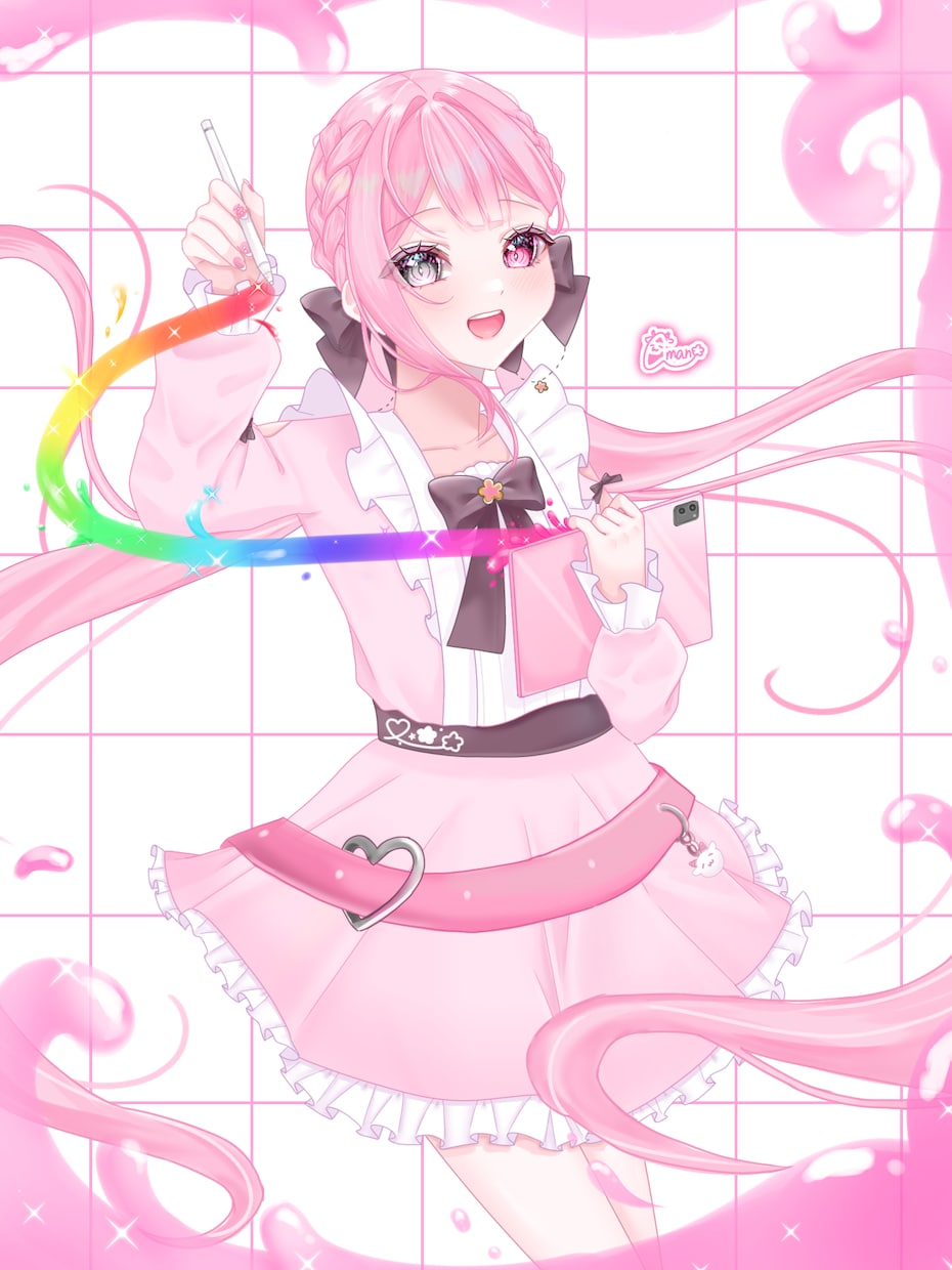 可愛い女の子の1枚絵制作します キラキラな女の子ならおまかせ下さい！