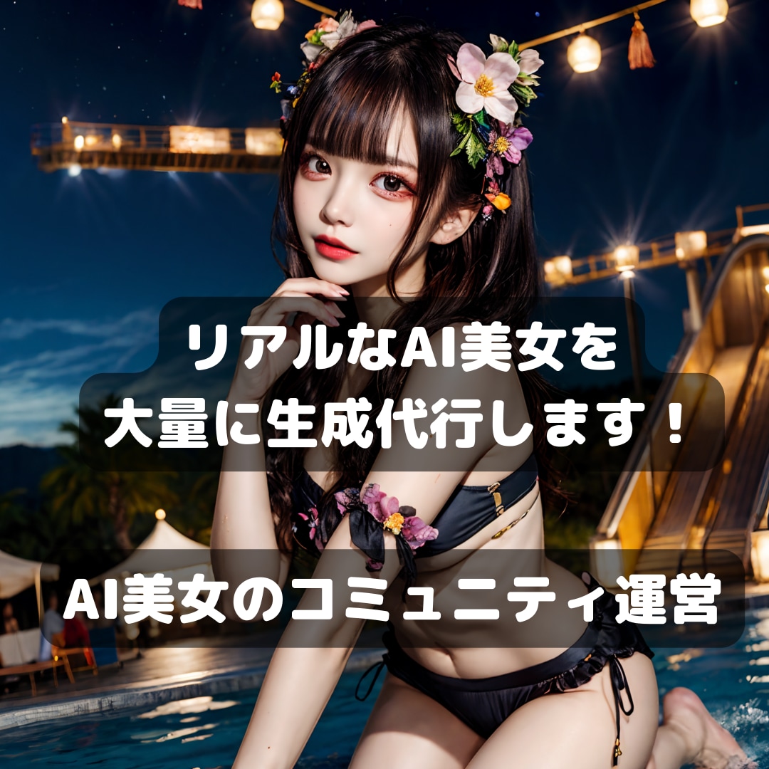 あなた好みのAI美女を大量に代行生成します 高性能PCを使用した高画質なAI美女を代行生成します。 | ココナラ