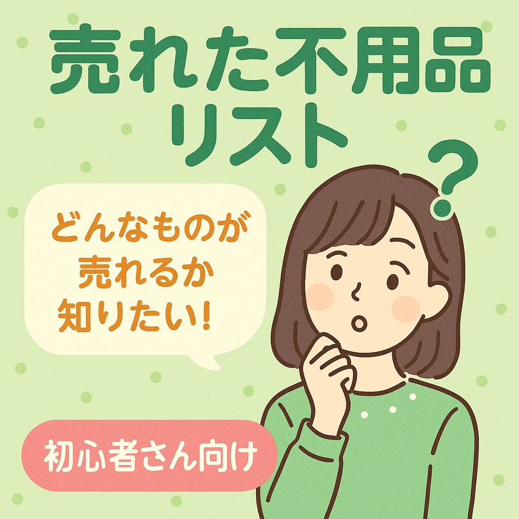 フリマアプリで売れた不用品リスト全部教えます 2023年～の直近2年半で私が売った不用品リストです！