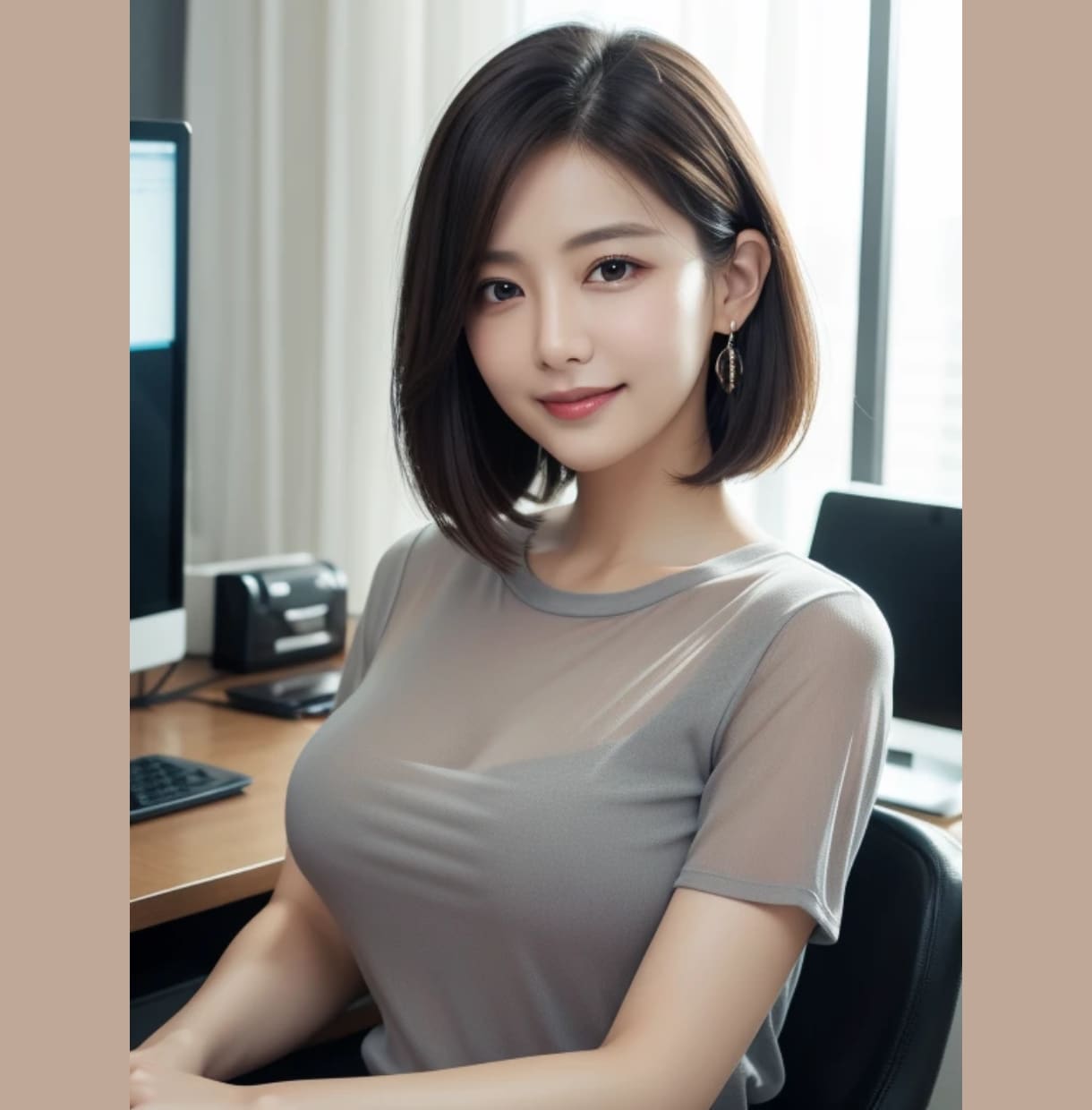 AI美女の写真を差し上げます OL風に特化したAI美女を20枚提供！ | ココナラ