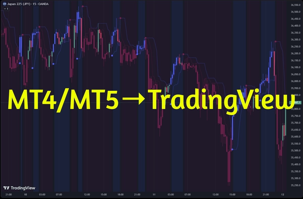 MT4のインジをTradingViewに移植します MT4/5のインジをTradingViewでも使いませんか？