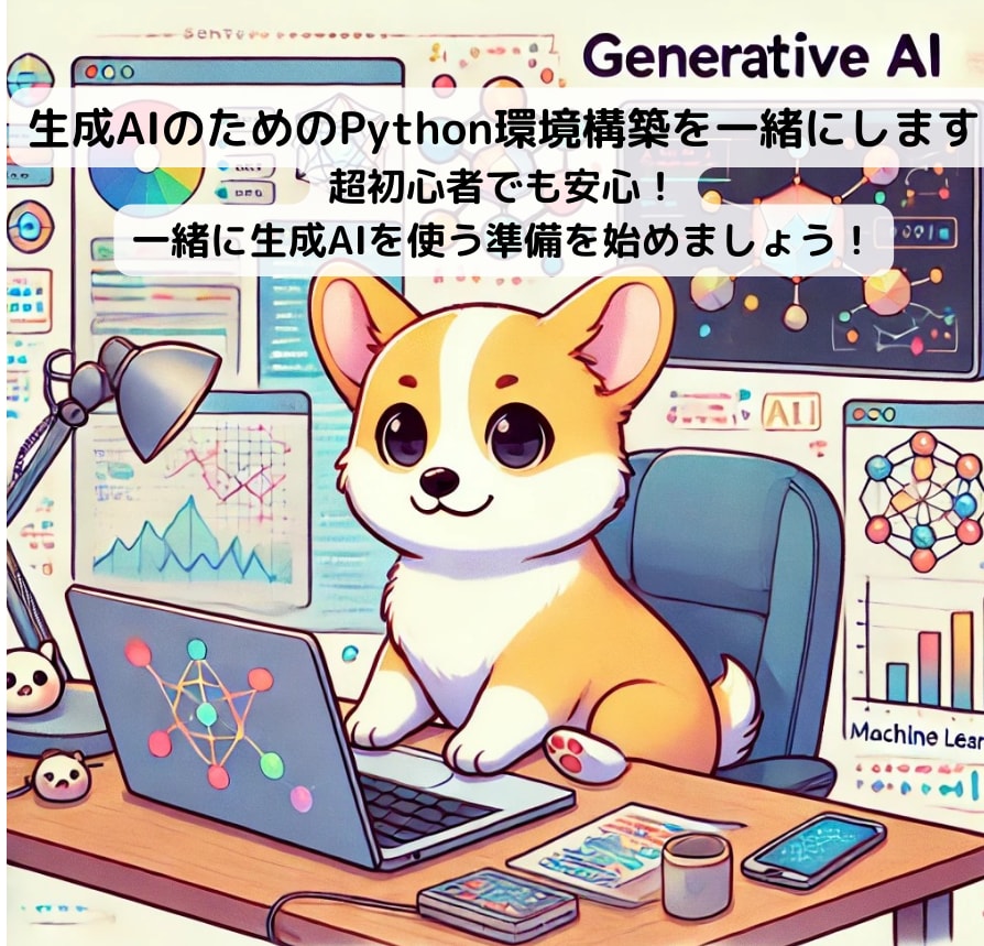 生成AIのためのPython環境構築を一緒にします 超初心者でも安心！一緒に生成AIを使う準備を始めましょう！ | ココナラ