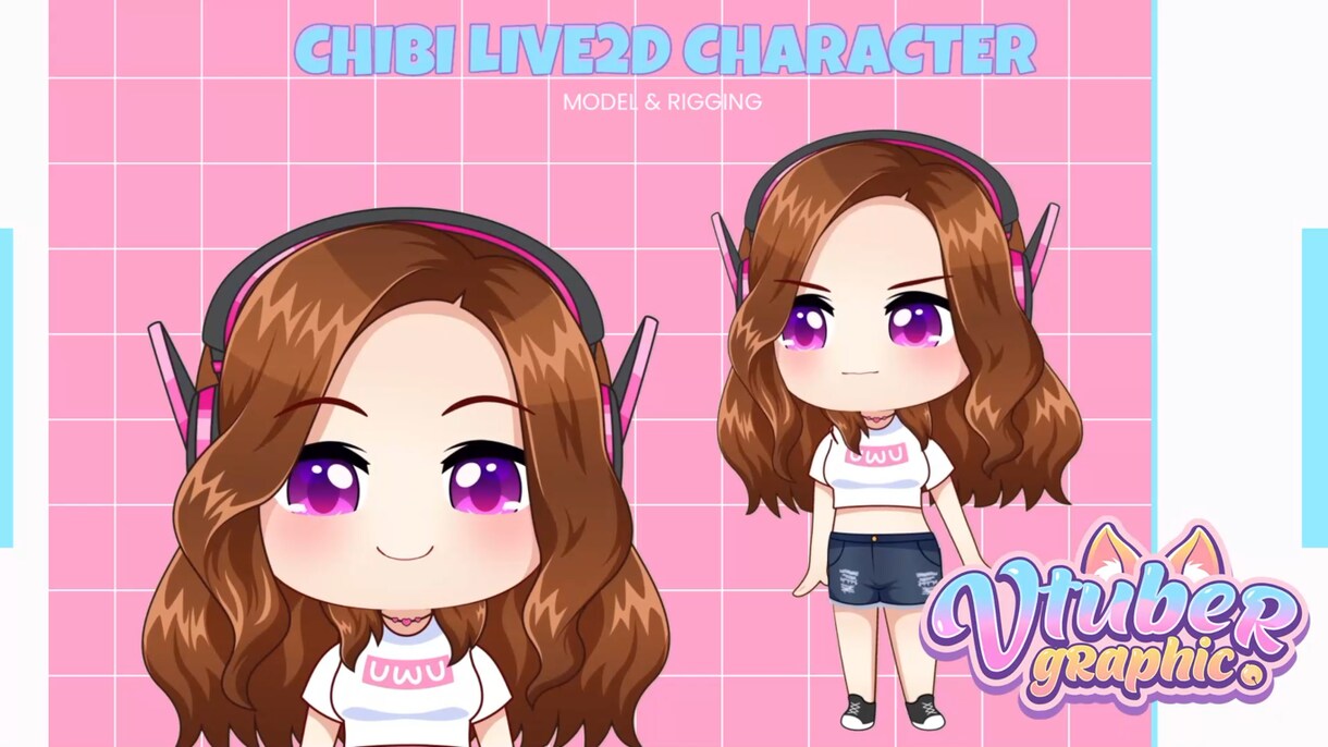 Chibi VTuber modelます Chibi Live2D VTuber model | ココナラ