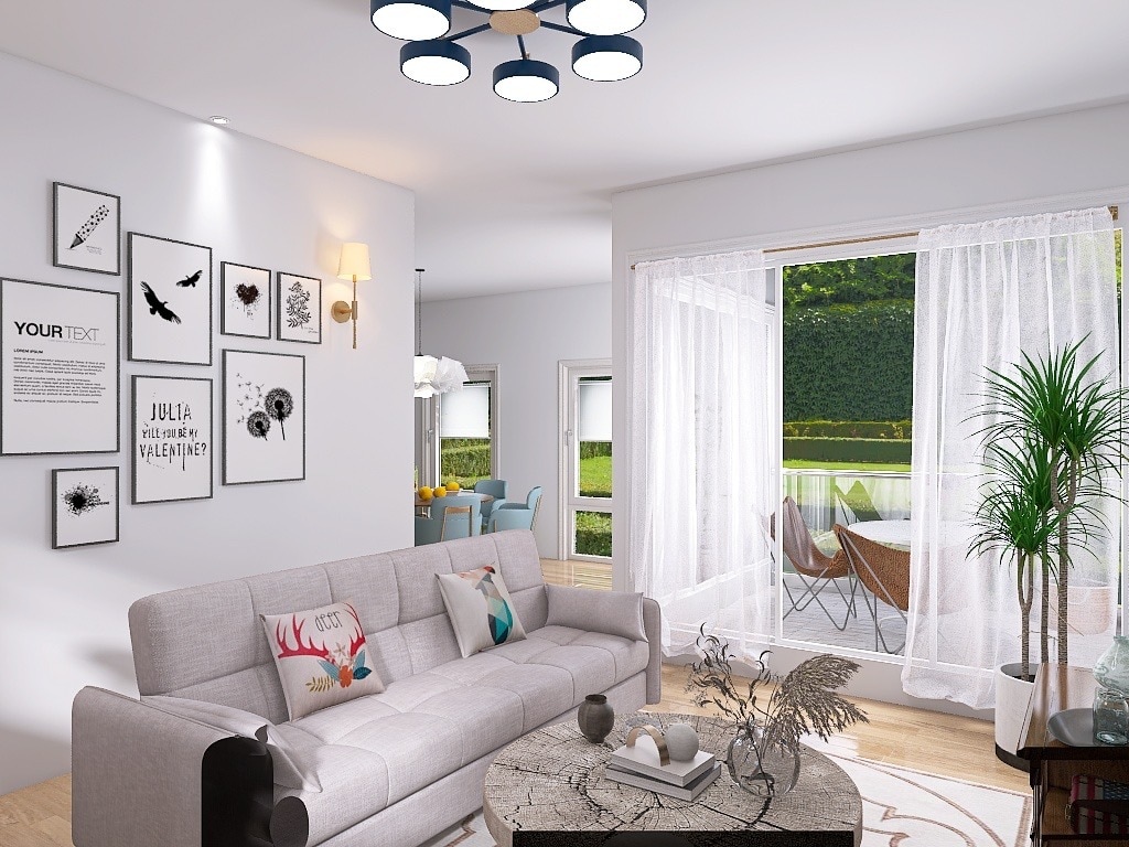 3Dパースでインテリアコーディネート致します オリジナルデザインのインテリアコーディネートで素敵な空間に！