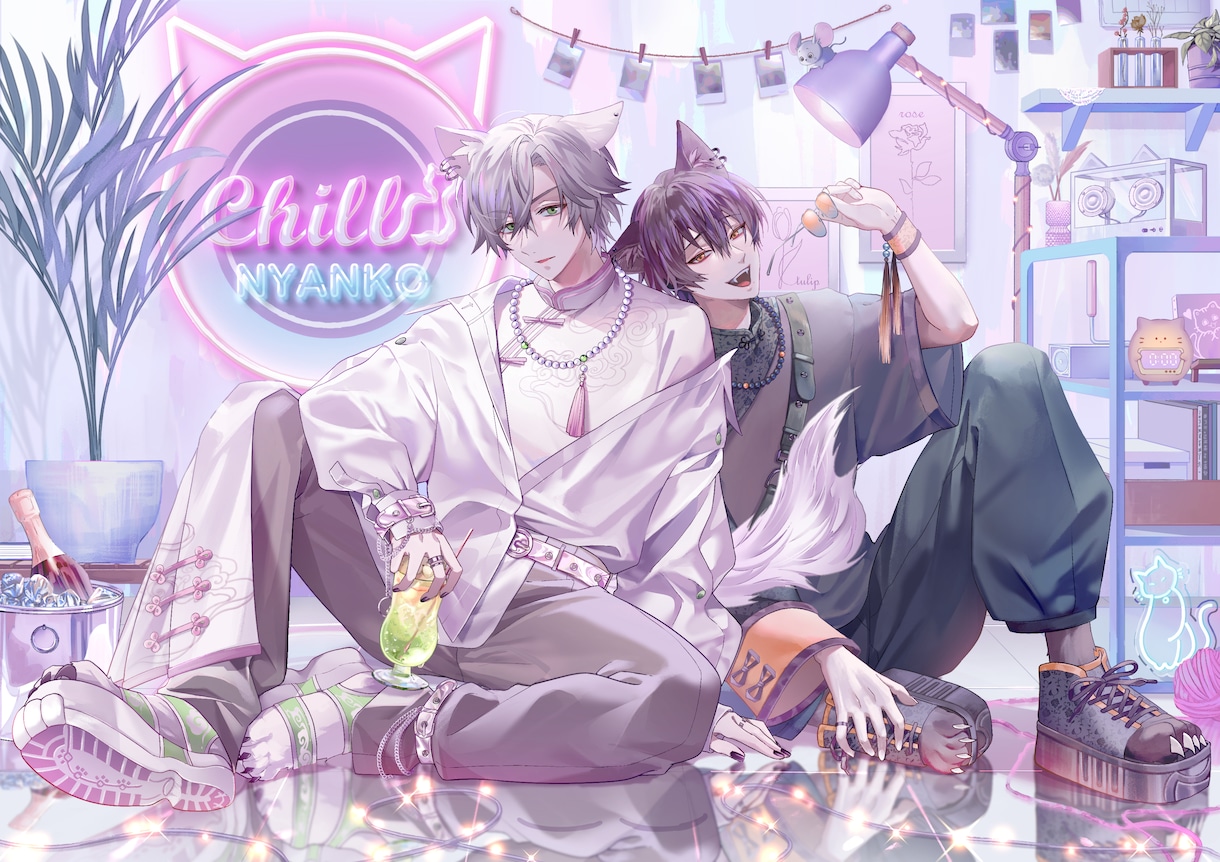 MVイラスト・1枚絵・立ち絵等のイラスト制作します 「カッコイイ」「綺麗」を繊細な塗りとデザインで表現します！ | ココナラ