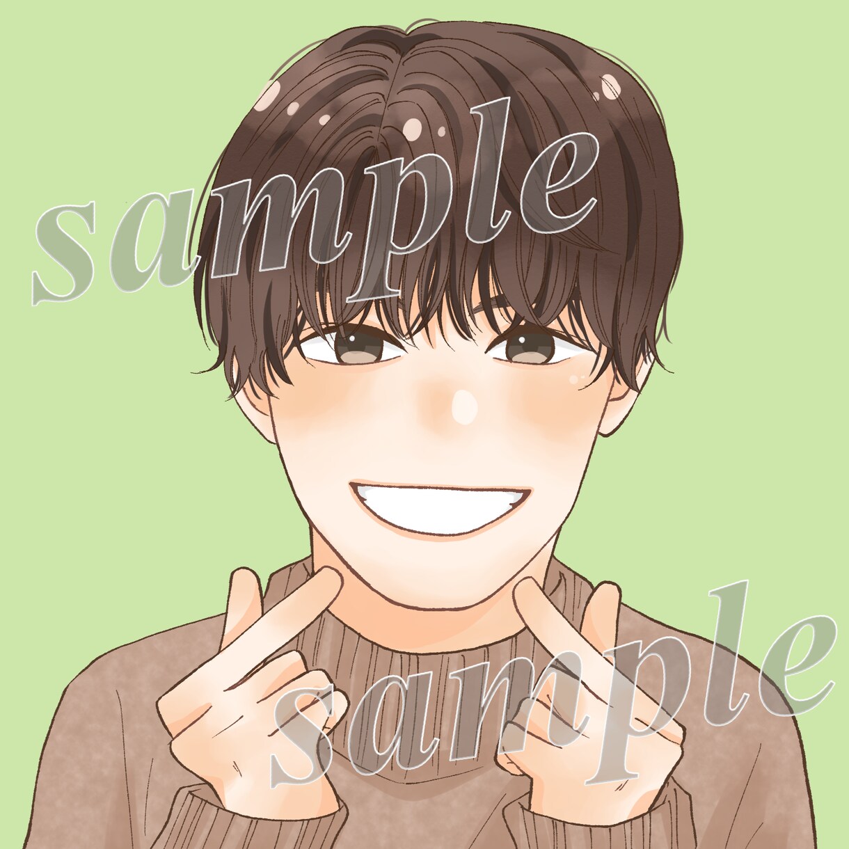 SNSアイコン作成致します サービス開始のため5名様限定でお試し価格にて販売致します