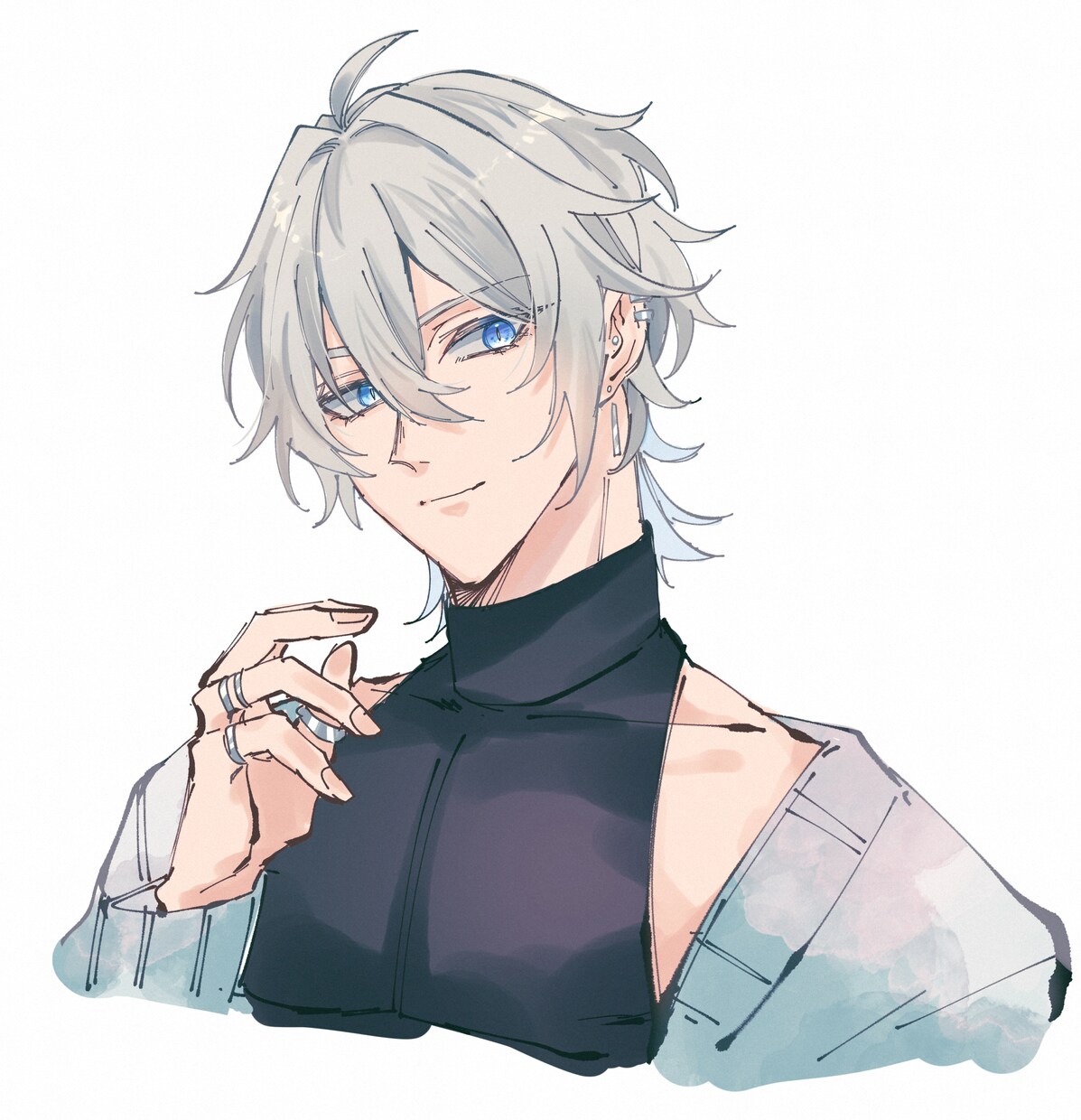 SNS用アイコン/ヘッダー等制作します 少年〜青年、男前を描くのがすきです！お気軽にご相談ください