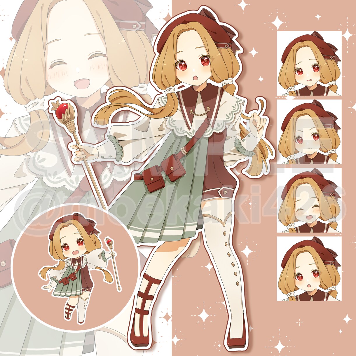 商用OK★立ち絵(+パーツ分け)・三面図を描きます Vtuber、TRPG、配信、自作ゲーム など | イラスト作成 | ココナラ