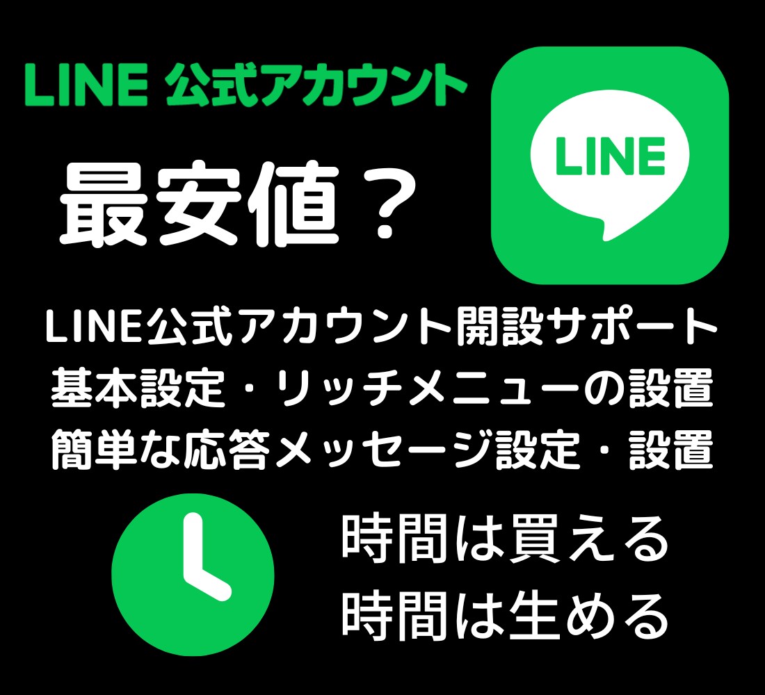 LINE公式アカウントの開設代行します LINEはプル型運用へ！リッチメニューと応答メッセージ設定も | SNSマーケティング | ココナラ