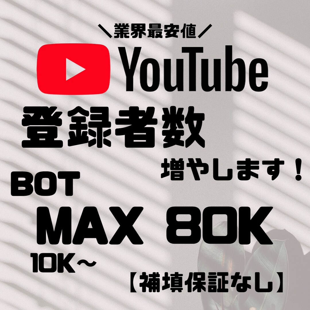 YouTube 登録者数増やします YouTube複垢振り分け可能！ゆっくり増加指定可能！ | SNSマーケティング | ココナラ