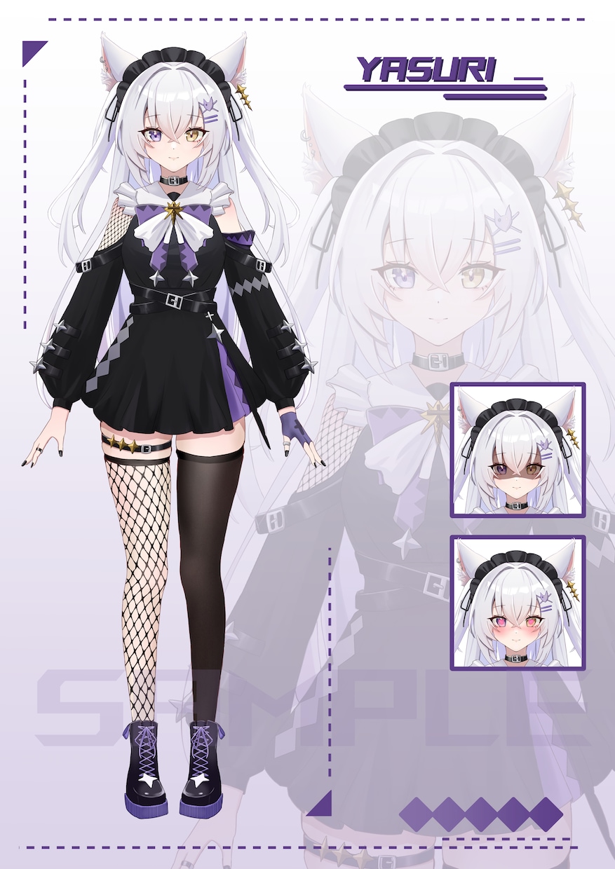 Live2Dモデル用の可愛い女の子を描きます Vtuber活動を支える魅力的な立ち絵！ | ココナラ