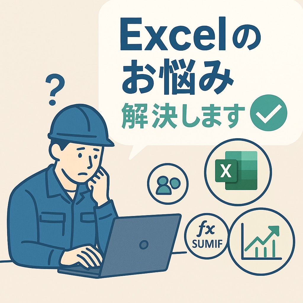 生産現場のExcelブック修理をお手伝いします 受け継いできた秘伝のブックで困っていませんか？